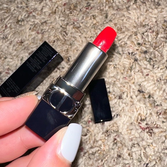 Dior | Makeup | Lipstick Nwt Dior Rouge 999 Sexy Satin Red Finish Mini ...